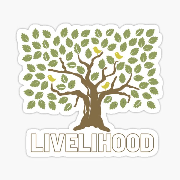 "Livelihood merch" Sticker by tsiby | Redbubble