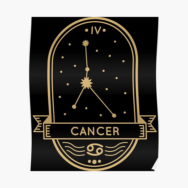 "Cancer Gold Sigil" Poster for Sale by Mimic-Gaming-Co | Redbubble