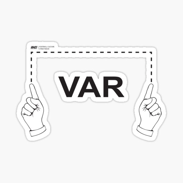 "VAR Football Streetwear" Sticker for Sale by vamosstore | Redbubble