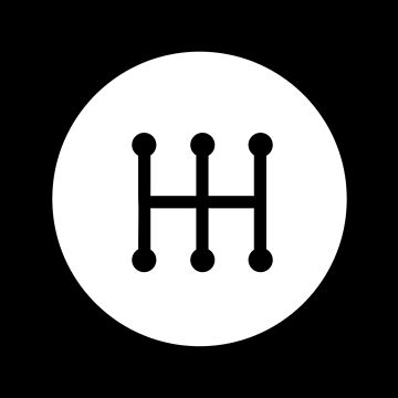 "5-Speed Manual Transmission Shift Pattern (white with no numbers ...