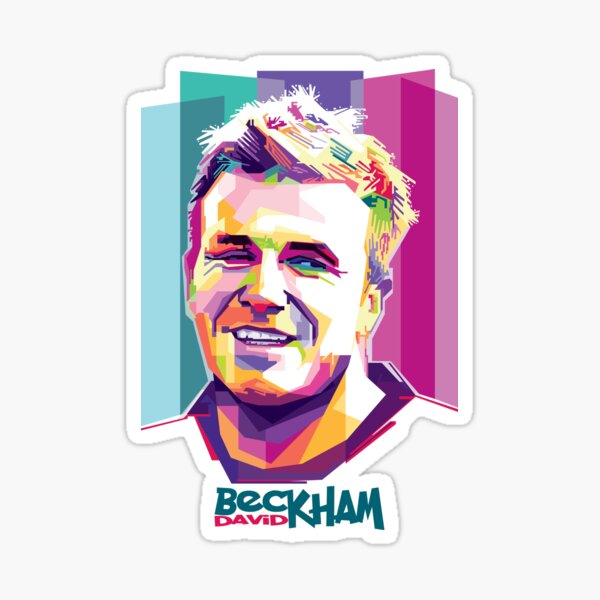 "David Beckham" Sticker by tekoba | Redbubble