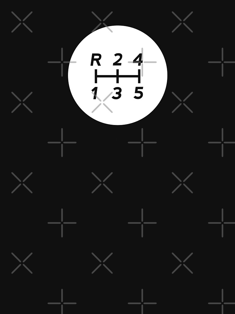 "5-Speed Manual Transmission Shift Pattern (dog leg)" Active T-Shirt by ...