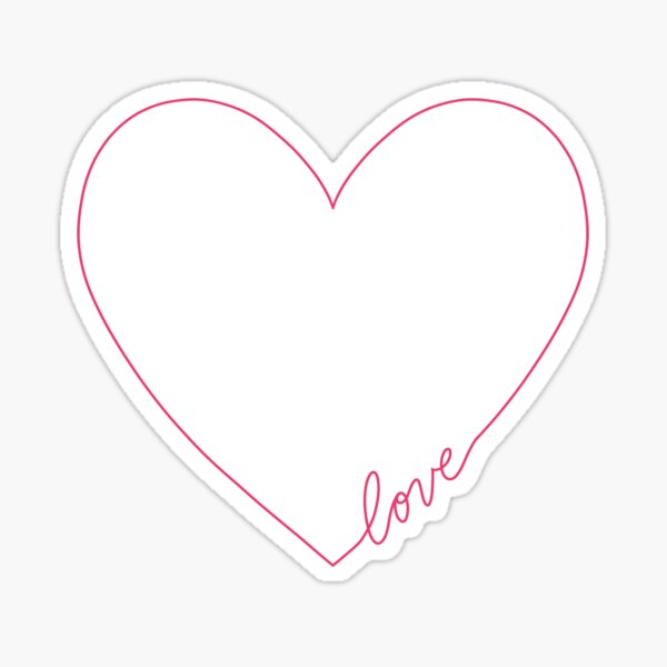 "Love Heart" Sticker for Sale by poojap | Redbubble