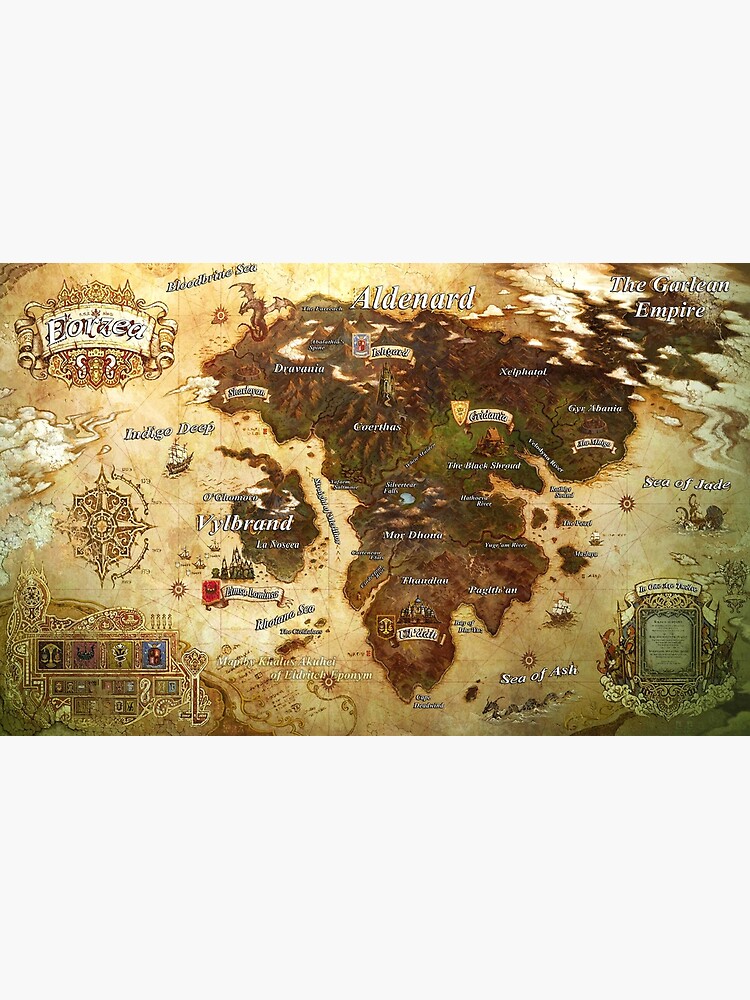 Final fantasy iv map Premium Matte Vertical Poster sold by Brandon Ross ...