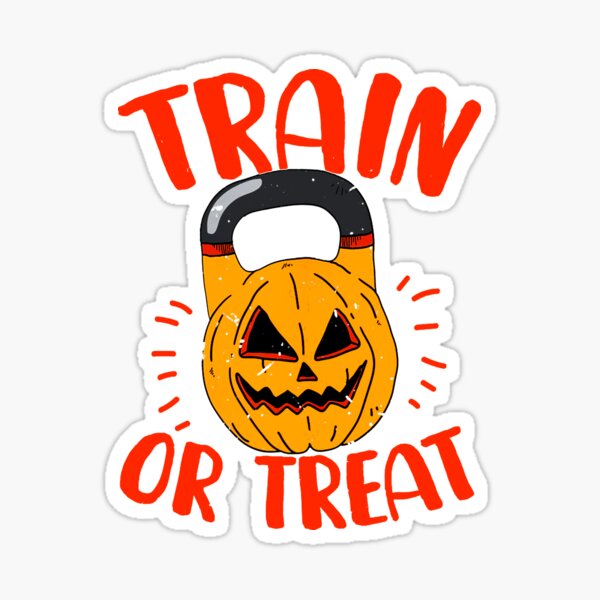 "Pumpkin Gym Halloween" Sticker for Sale by BiTee | Redbubble