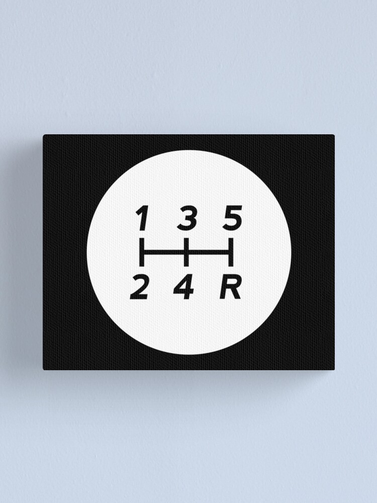 "Manual Transmission Shift Pattern 3" Canvas Print for Sale by ...