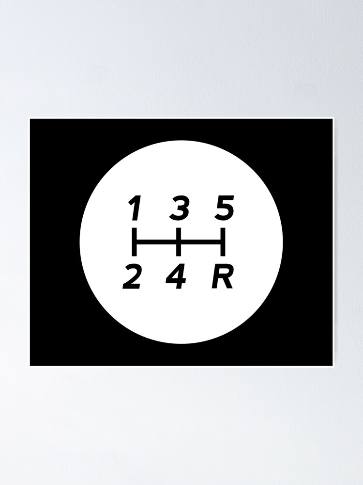 "Manual Transmission Shift Pattern 3" Poster for Sale by ApexFibers ...