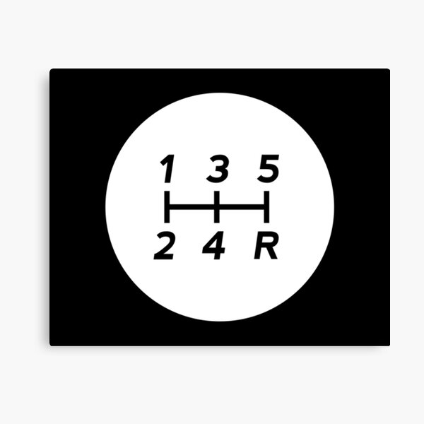 "Manual Transmission Shift Pattern 3" Canvas Print for Sale by ...