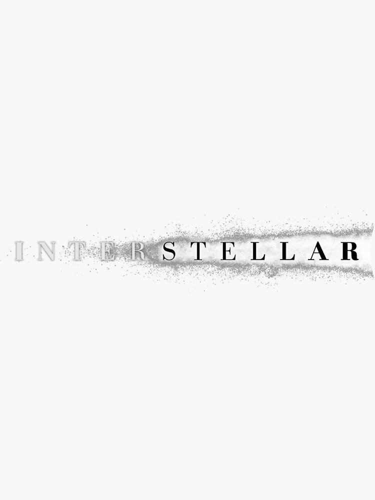 "Interstellar" Sticker for Sale by KaliutaShop | Redbubble