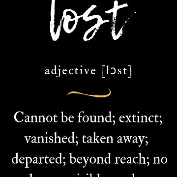 "Lost Definition | Dictionary Collection" Essential T-Shirt by ...