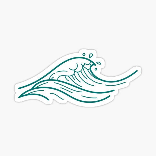 "Wave" Sticker for Sale by brittanyh23 | Redbubble
