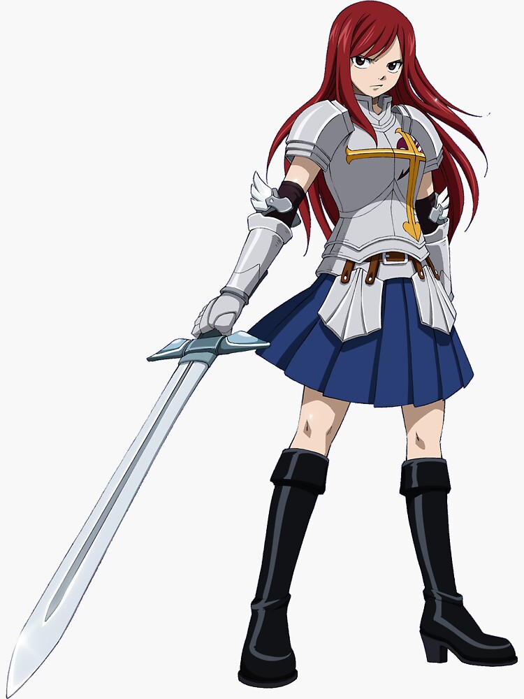 "Fairy tail erza" Sticker for Sale by Anime-Dude | Redbubble