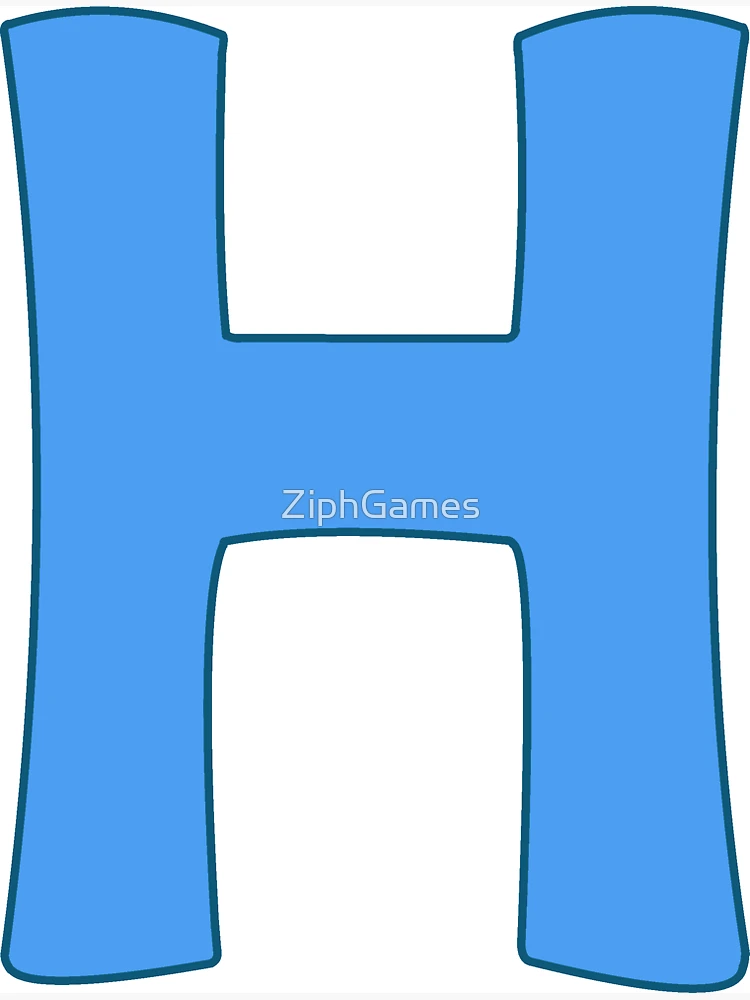 Blue H Letter Alphabet Letters Icon