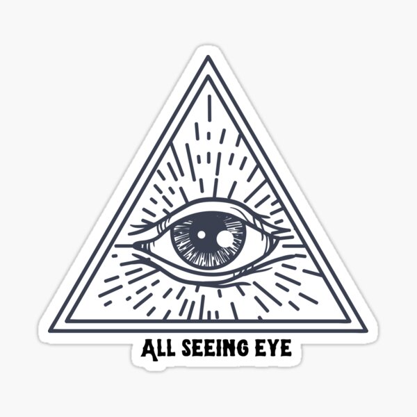"All seeing eye" Sticker for Sale by Teesgeek | Redbubble