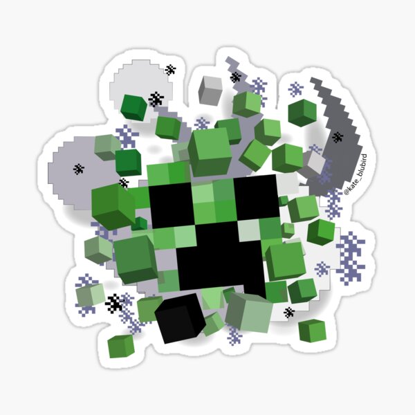 Papercraft UwU Creeper,Enderman Minecraft Vinyl Stickers! Paper, Party ...