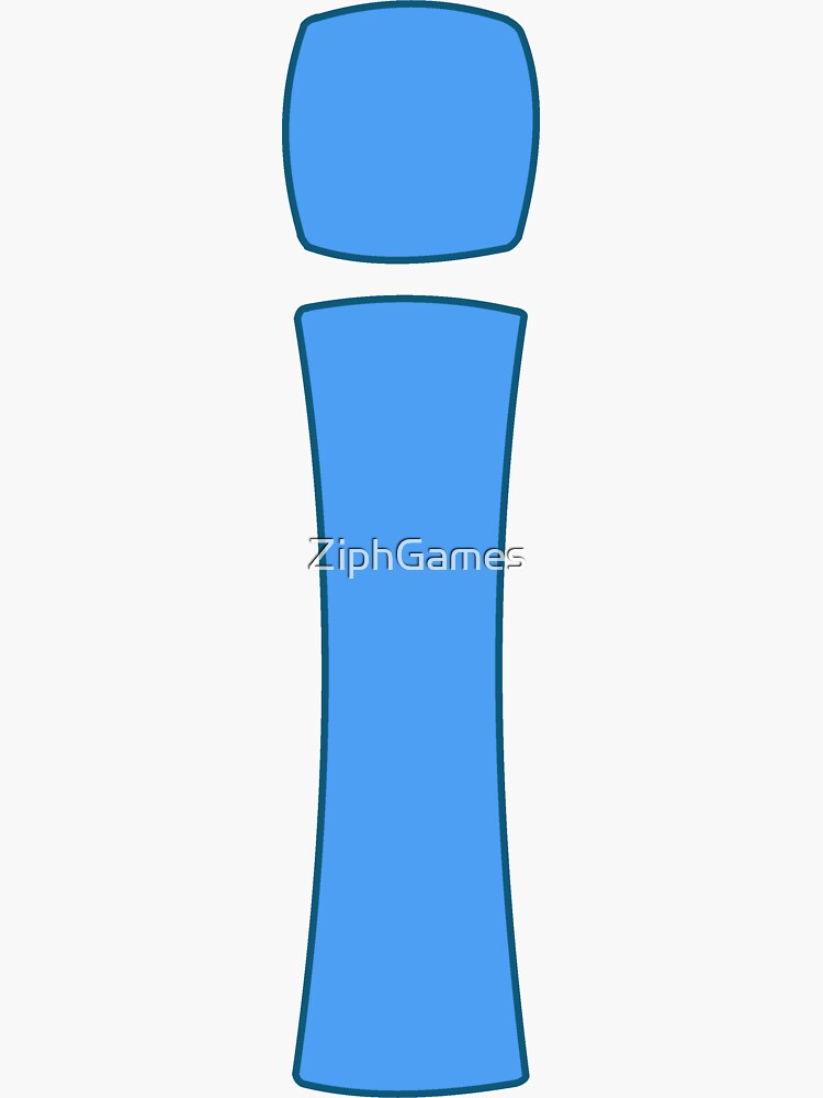 "letter i blue" Sticker for Sale by ZiphGames | Redbubble