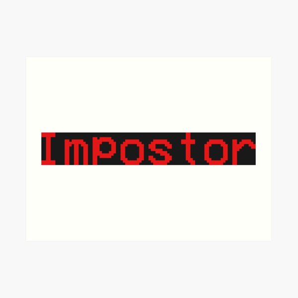 "Impostor Among Us Game " Art Print for Sale by patternarium | Redbubble