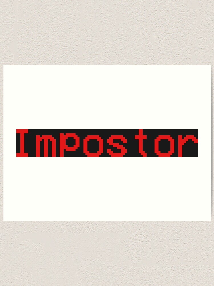 "Impostor Among Us Game " Art Print for Sale by patternarium | Redbubble