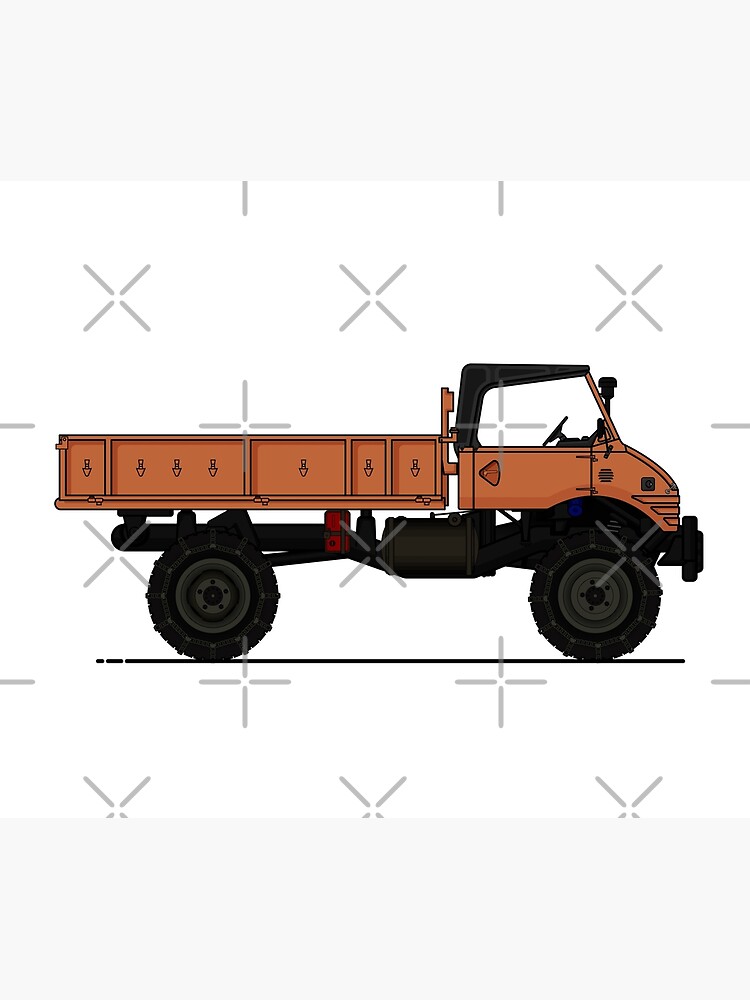 "Unimog Orange Vector" Poster for Sale by mapurito | Redbubble