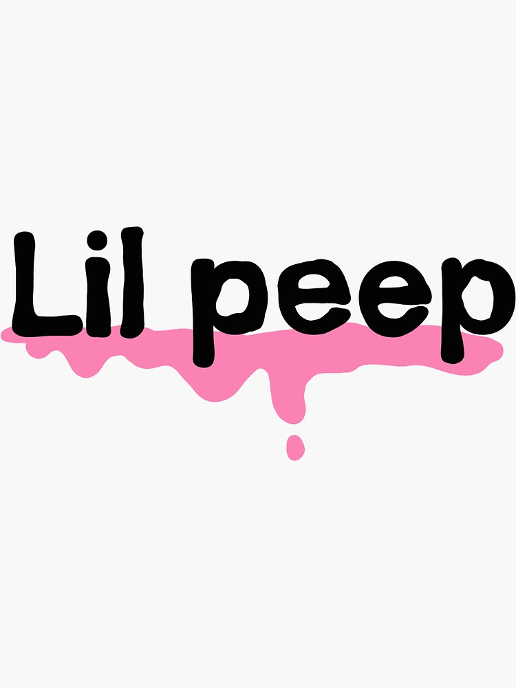 "Lil peep text" Sticker for Sale by EmmCone | Redbubble