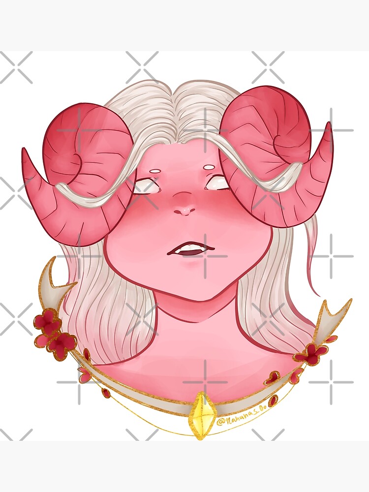 "Pink tiefling" Poster by Hannanas-0o | Redbubble