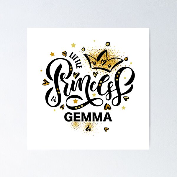 "Little princess Gemma cute baby girl" Poster for Sale by Kiwwwi ...