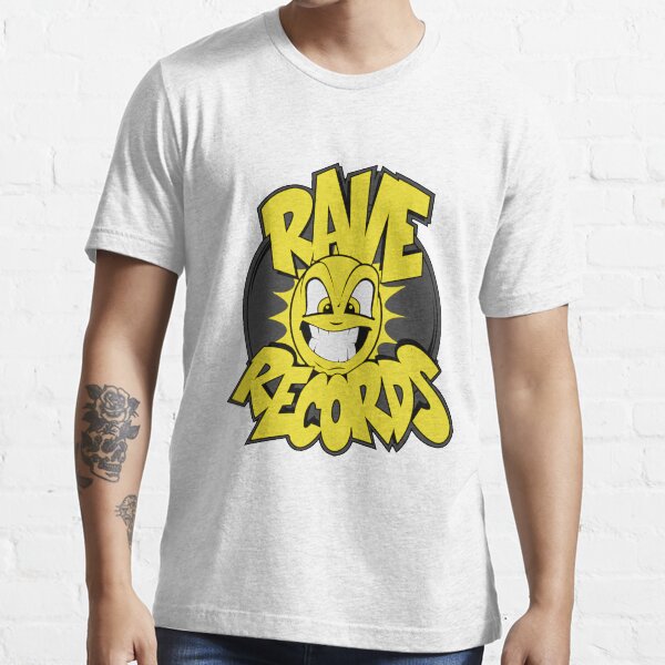 "RAVE RECORDS" T-shirt for Sale by JuicySchinken | Redbubble | rave t ...