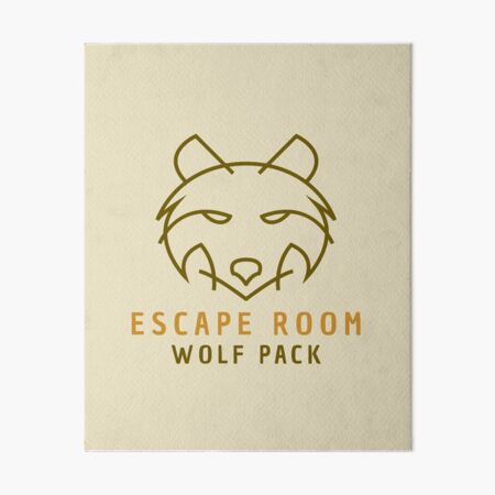 "ESCAPE ROOM WOLF PACK" Art Board Print for Sale by castorncage | Redbubble