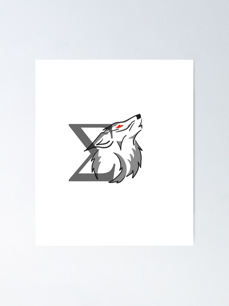 "Sigma wolf " Poster for Sale by Gav-lart | Redbubble