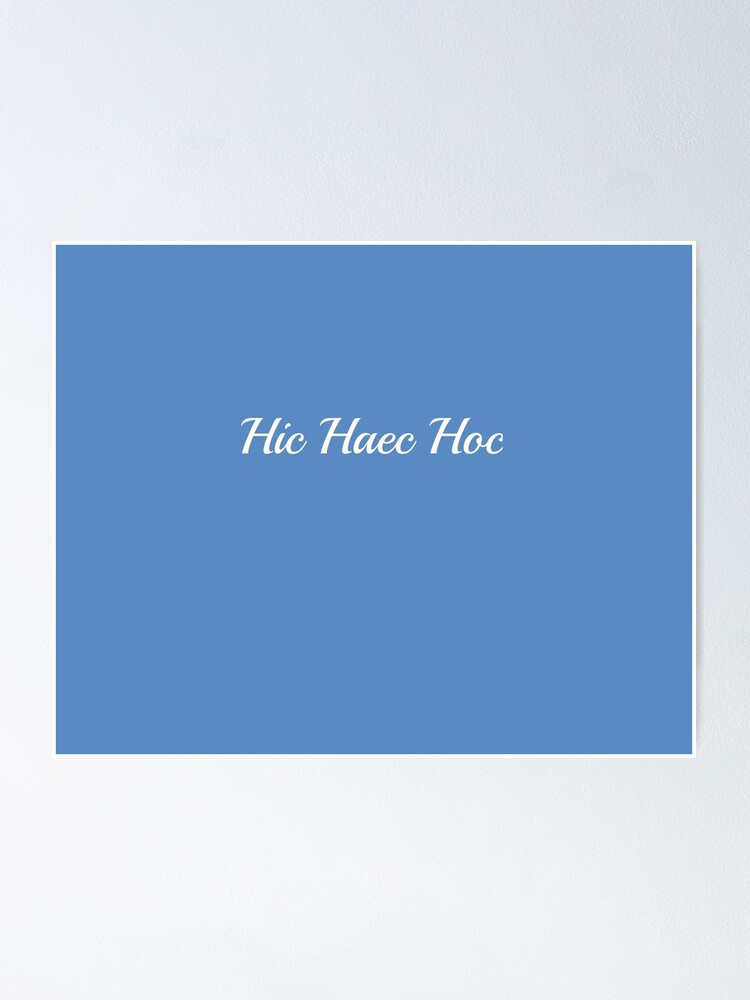 "Hic Haec Hoc - Latin + Betsy-Tacy" Poster by TheresaSapphire | Redbubble