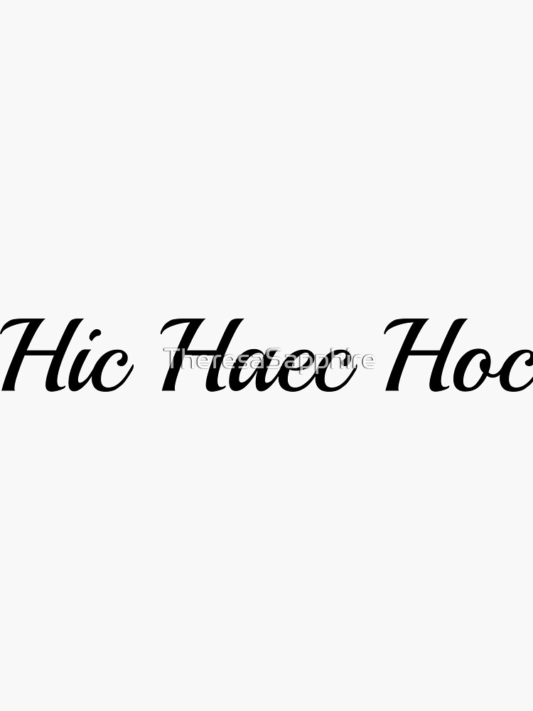 "Hic Haec Hoc - Latin + Betsy-Tacy" Sticker by TheresaSapphire | Redbubble