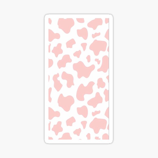 "Pink cow print " Sticker for Sale by FedaZrq | Redbubble