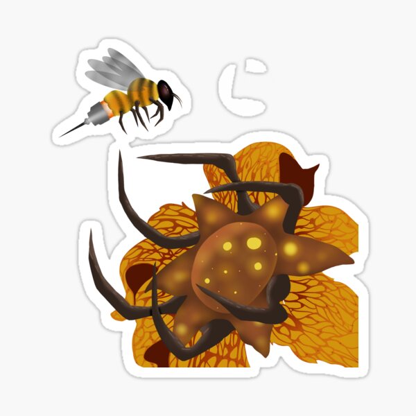 "Pustula Flower " Sticker for Sale by thejesamestreet | Redbubble