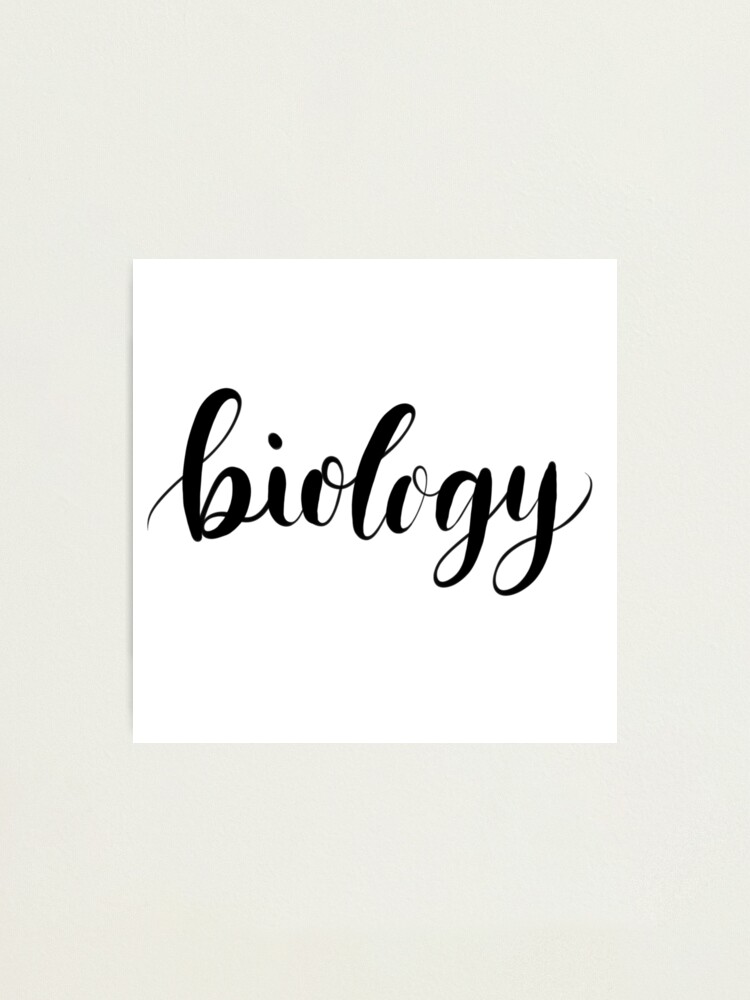 "Biology Calligraphy" Photographic Print for Sale by YitingZarts ...