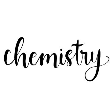 "Chemistry Calligraphy" Art Board Print for Sale by YitingZarts | Redbubble