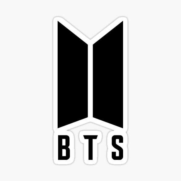 "BTS LOGO" Sticker by bekhee | Redbubble