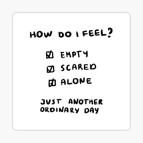 "How Do I Feel" Sticker for Sale by 4naans | Redbubble