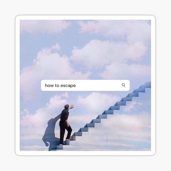 "The Truman Show: how to escape" Sticker by pmarchetti | Redbubble