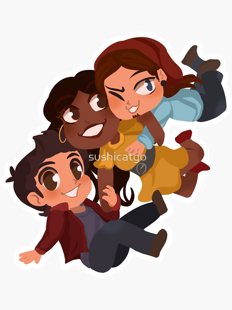"Chibi Trio" Sticker by sushicatgo | Redbubble