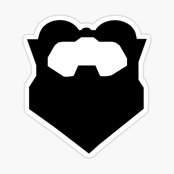 "Abed's beard" Sticker by KelseyJB16 | Redbubble