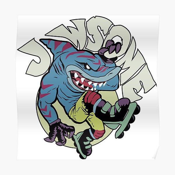 "Streex - Street Sharks" Poster by SaulCordan | Redbubble