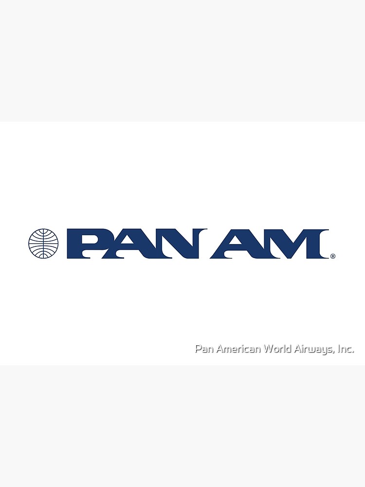 Pan Am Stylized Wordmark with Globe Bath Mat sold by Glenn Paton | SKU ...