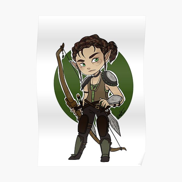 "Chibi DND leif" Poster by Greylethallin | Redbubble