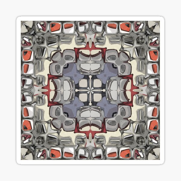 "Textured Quadrant Abstract" Sticker by perkinsdesigns | Redbubble
