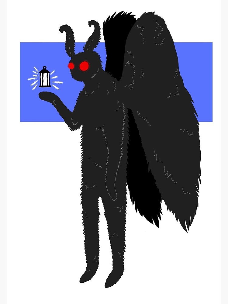 "Mothman with Lamp" Poster by AceLlama | Redbubble