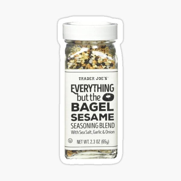 "Everything but the bagel " Sticker for Sale by maddiesiegel | Redbubble