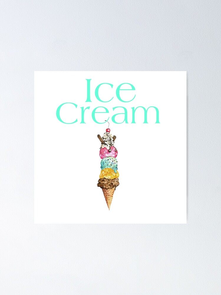 "Ice Cream Cone" Poster for Sale by Sprawlsalon | Redbubble