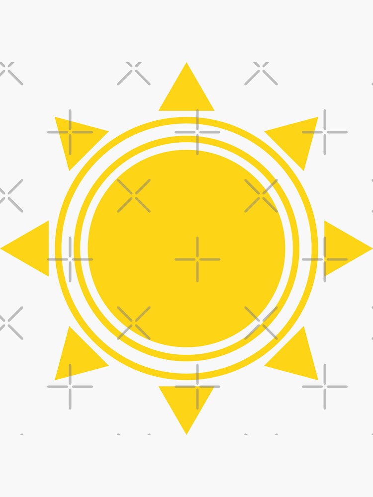 "Abstract Sun" Sticker for Sale by Inspiredbydavie | Redbubble