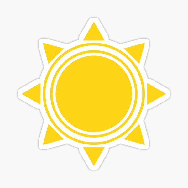 "Abstract Sun" Sticker for Sale by Inspiredbydavie | Redbubble