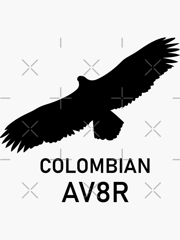 "Colombian AV8R Pilot Gear" Sticker for Sale by VFRZone | Redbubble
